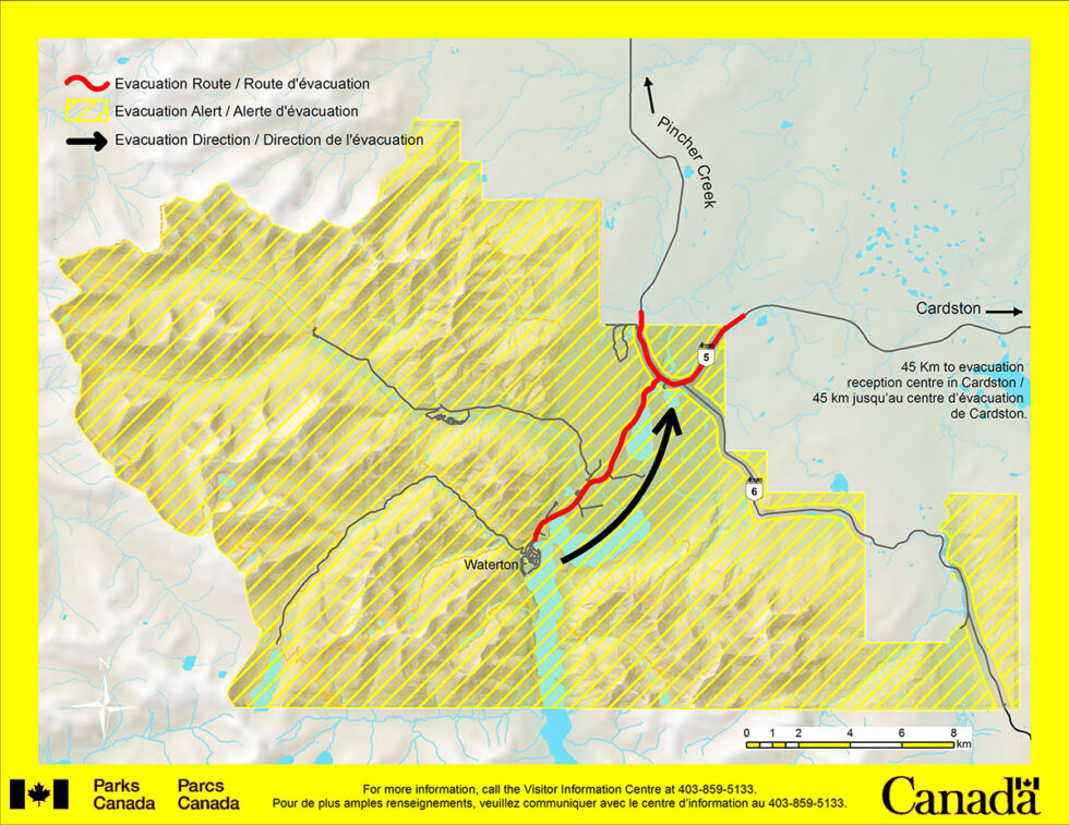 Wildfire evacuation alert in Waterton Lakes National Park | Canadian ...